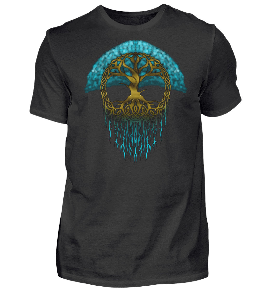 Blue Yggdrasil | Herren Basic T-Shirt - nordjarl.de – Nordjarl